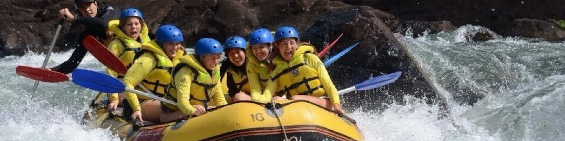 This was the most fun I've had in a long time. Lloyd our guide was delightfully sassy and kept us safe and laughing the entire time. Rapids weren't ever too bad, but we were there in the winter so the water was absolutely freezing. Wear shorts!