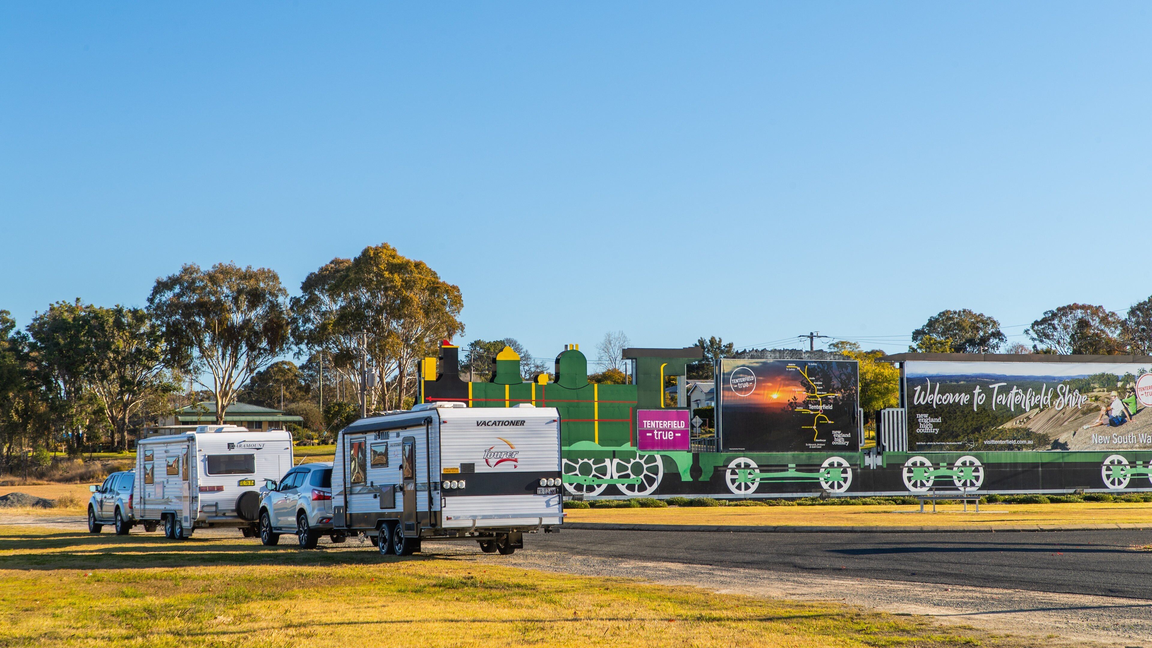 Wallangarra featuring railway items and off road driving