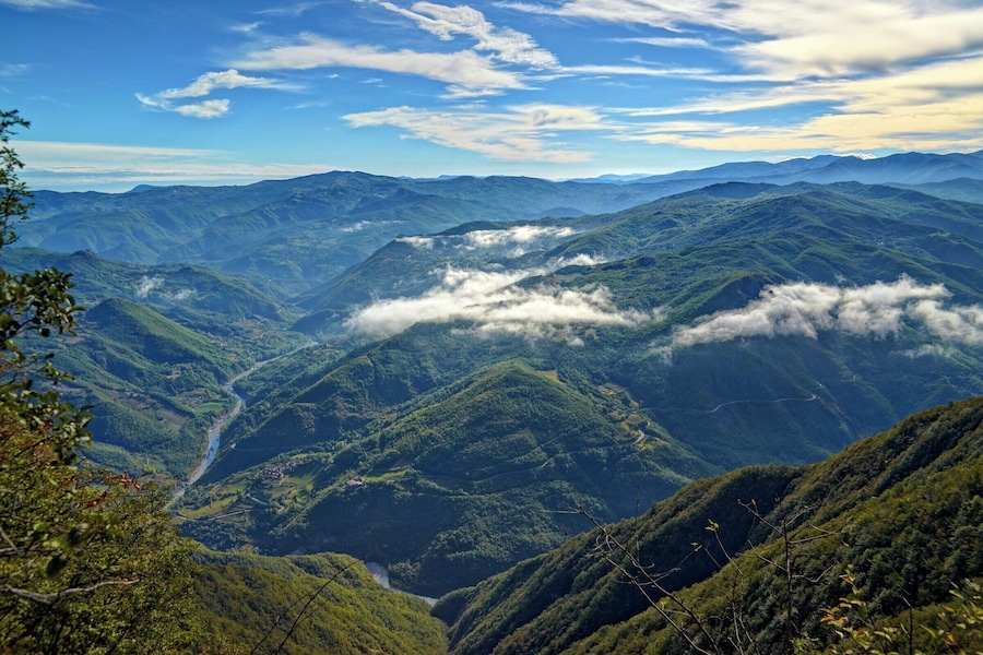 Dal bordo del precipizio, la Val Trebbia Diciassette settembre 2016