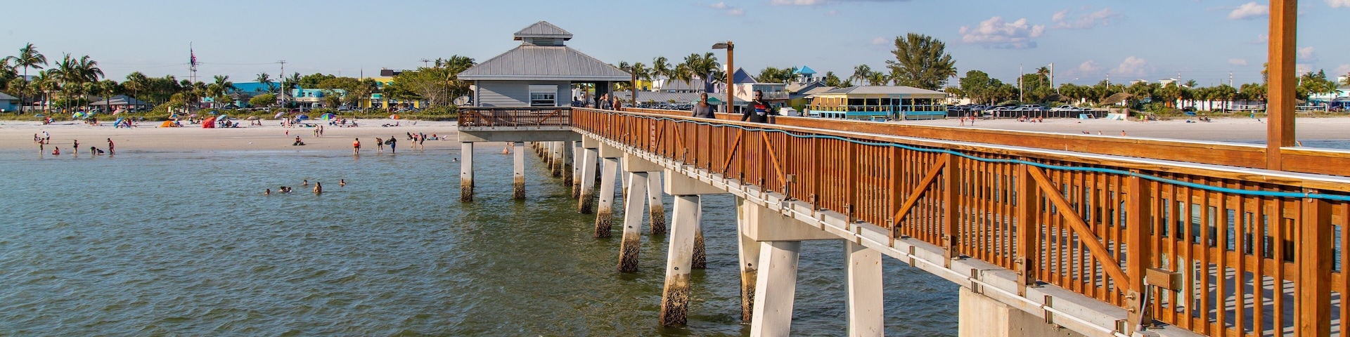 Fishing Pier Fort Myers Beach showing general coastal views