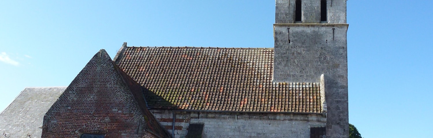 Helfaut (Pas-de-Calais, Fr) église Saint-Denis de Bilques