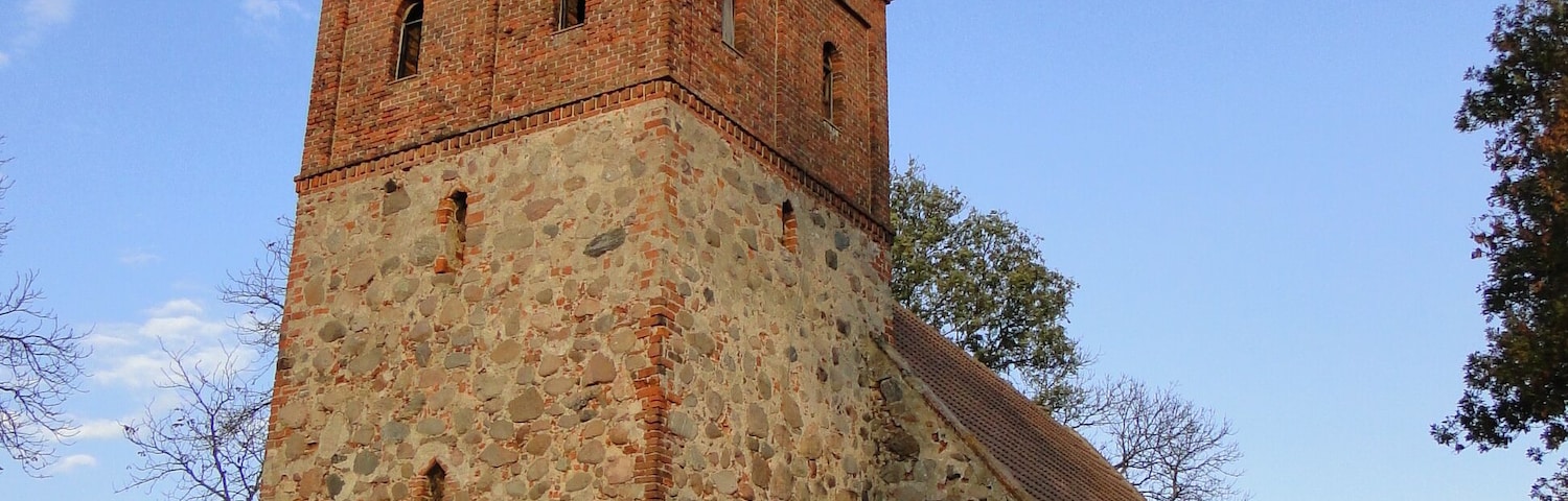Church in Watzkendorf, district Mecklenburg-Strelitz, Mecklenburg-Vorpommern, Germany