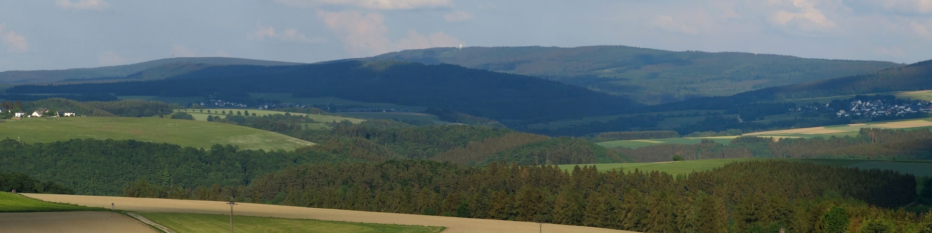 The Erbeskopf in the Hunsrück seen from West near Beuren