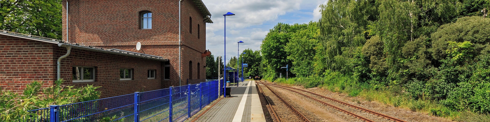 Train station in Groß Schönebeck / Schorfheide, Brandenburg, Germany