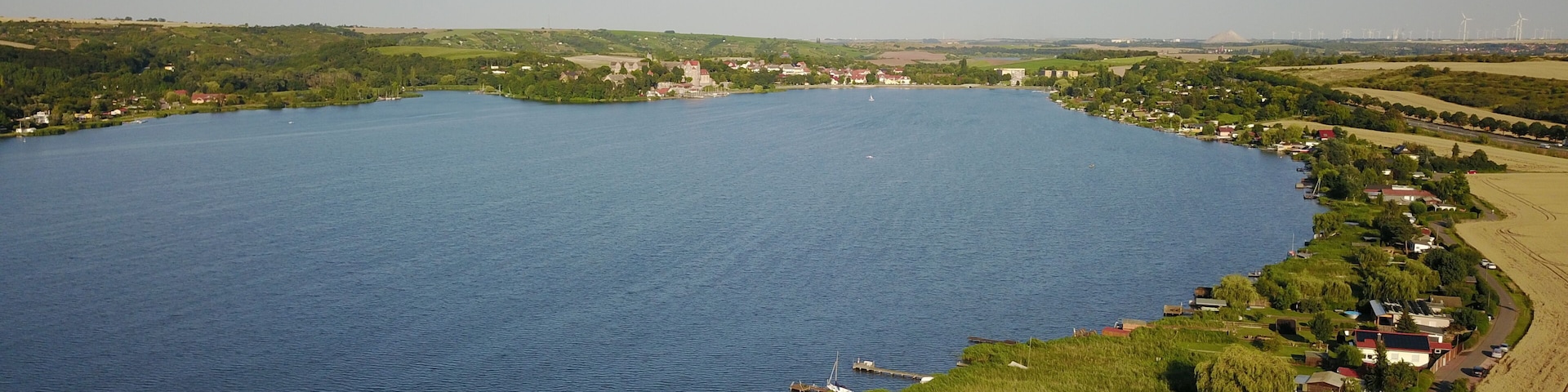 Ostteil des Süßen Sees, Blickrichtung Seeburg (Mansfelder Land)