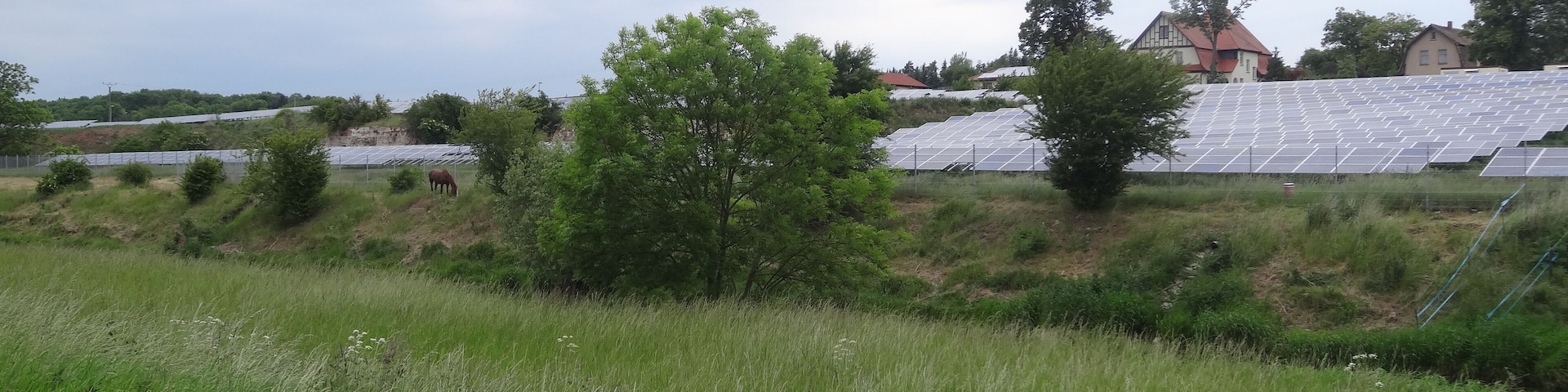 Photovoltaic power station in Roßleben, Thuringia, Germany
