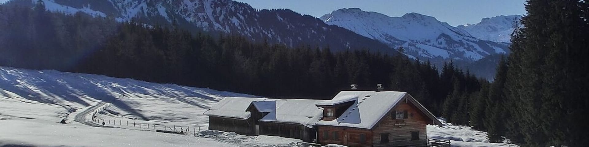 Alpe Untere Reuterwanne and the mountain Sorgschrofen.