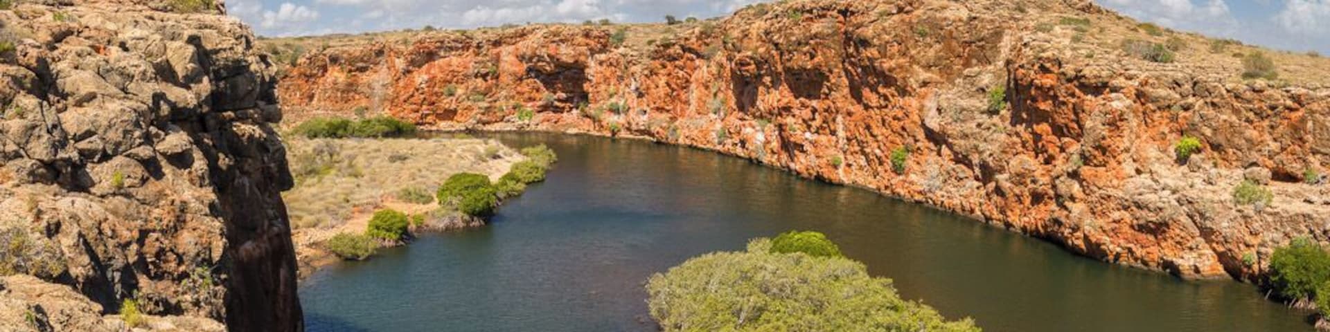 Little green oasis in the Cape Range National Park of Western Australia.