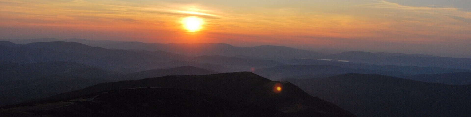 Sunset on Babia Góra