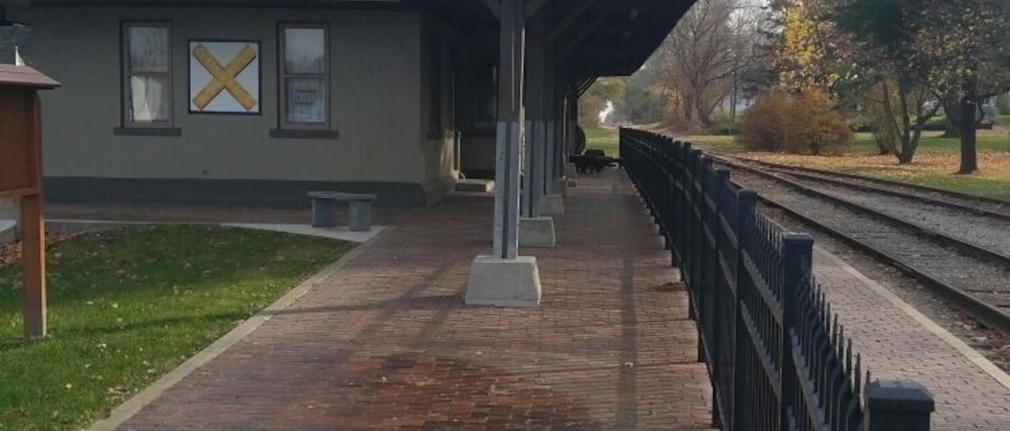 Train station.
