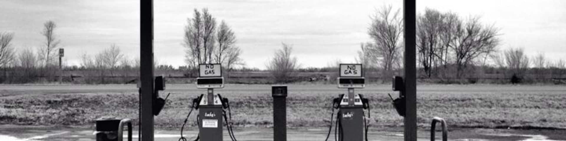 The "No-Gas-Gas-Station." Hey, at least it's all-you-can-eat pizza for $6.99! And they got Keno going all day. Done!