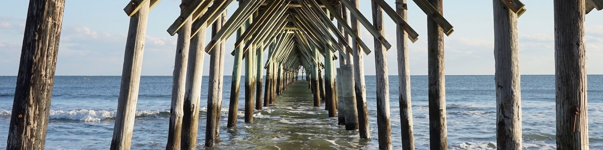 This is Topsail Pier, west of Wilmington, NC.