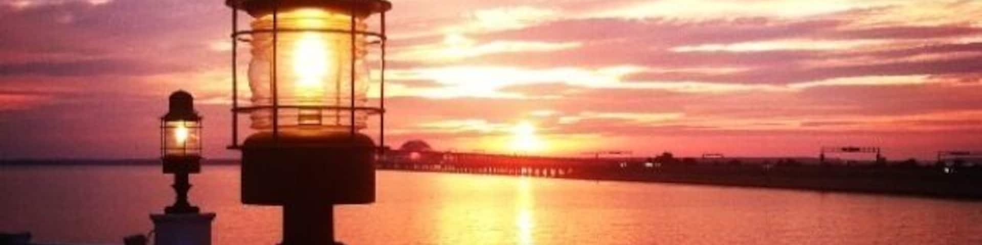 Beautiful sunset on Kent Island, Maryland