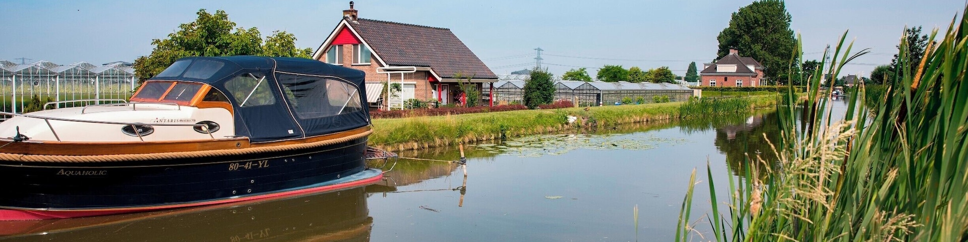 Outskirts of Delft,  Delft is a great off the beaten path destination.  Some scenery along the bike trail to 't Woudt.