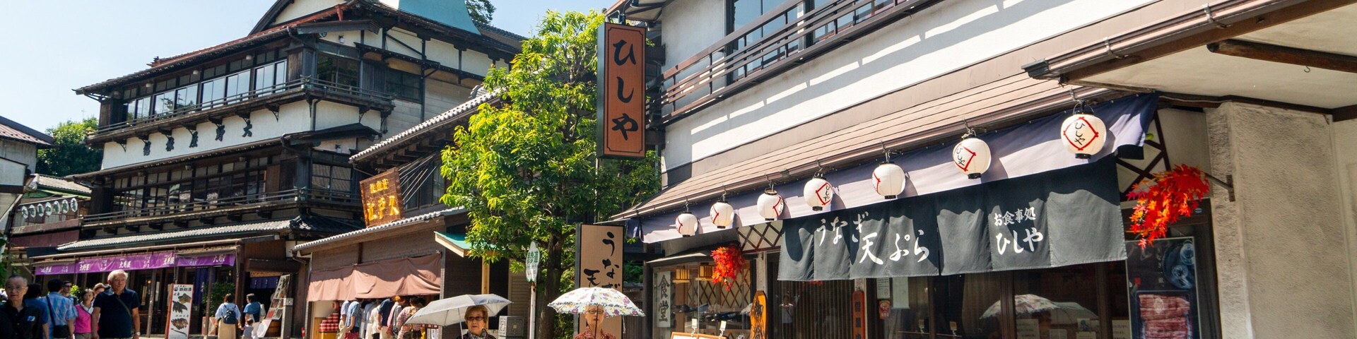 Narita Omotesando showing street scenes