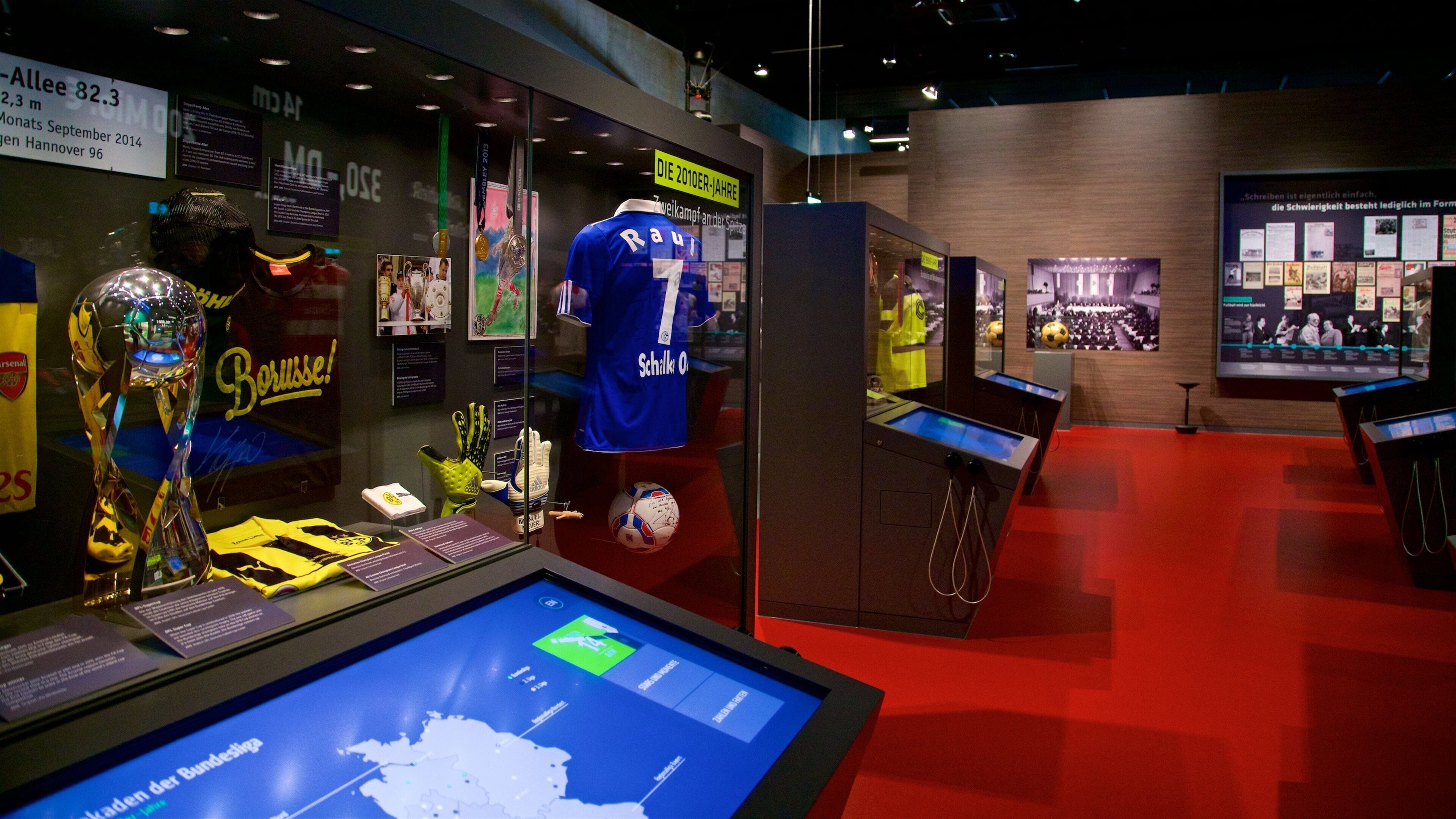 German Football Museum showing interior views