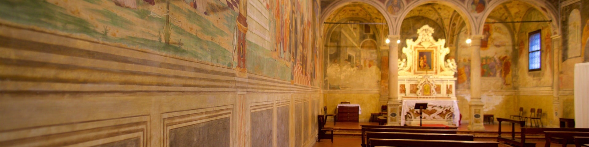 Padova which includes a church or cathedral, interior views and religious elements