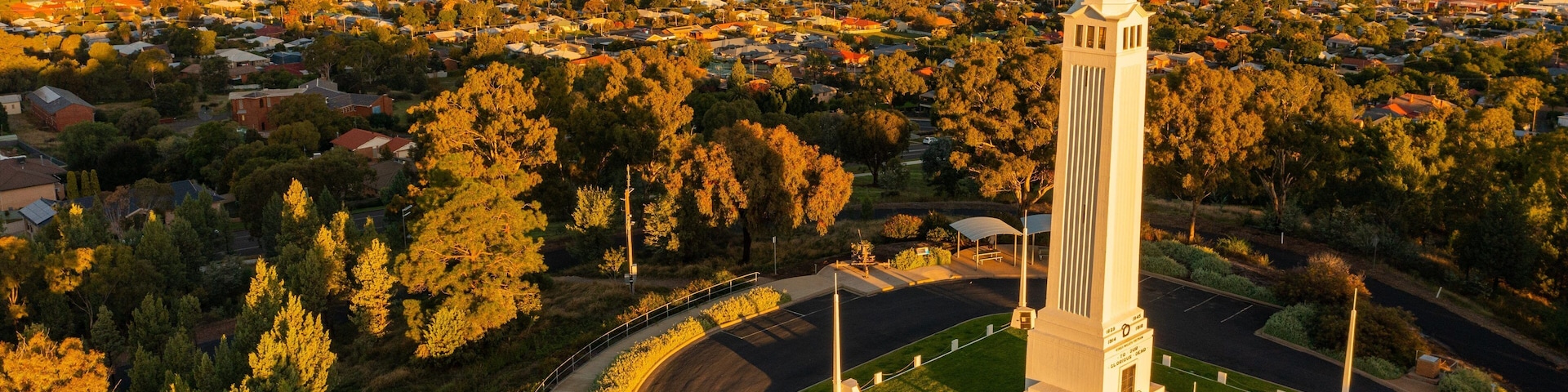 Memorial Hill Lookout which includes tranquil scenes and landscape views