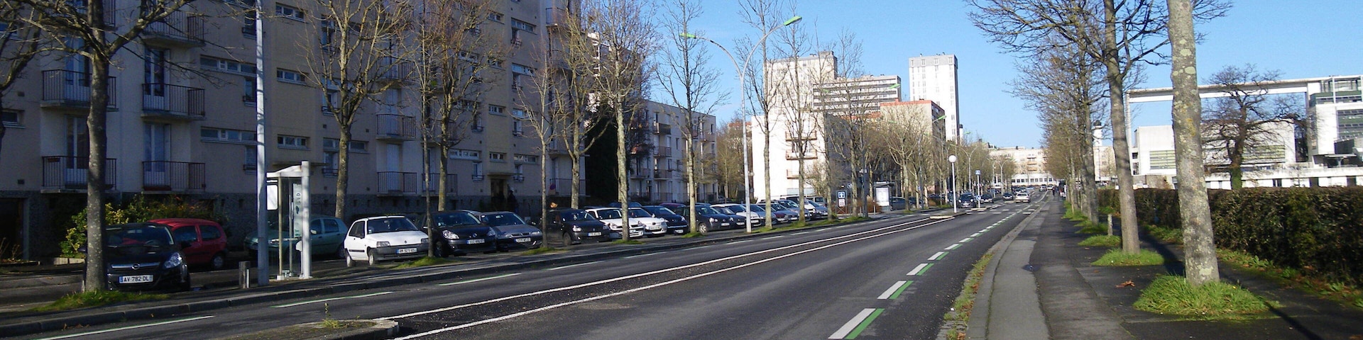 l'avenue gaston berger a rennes villejean