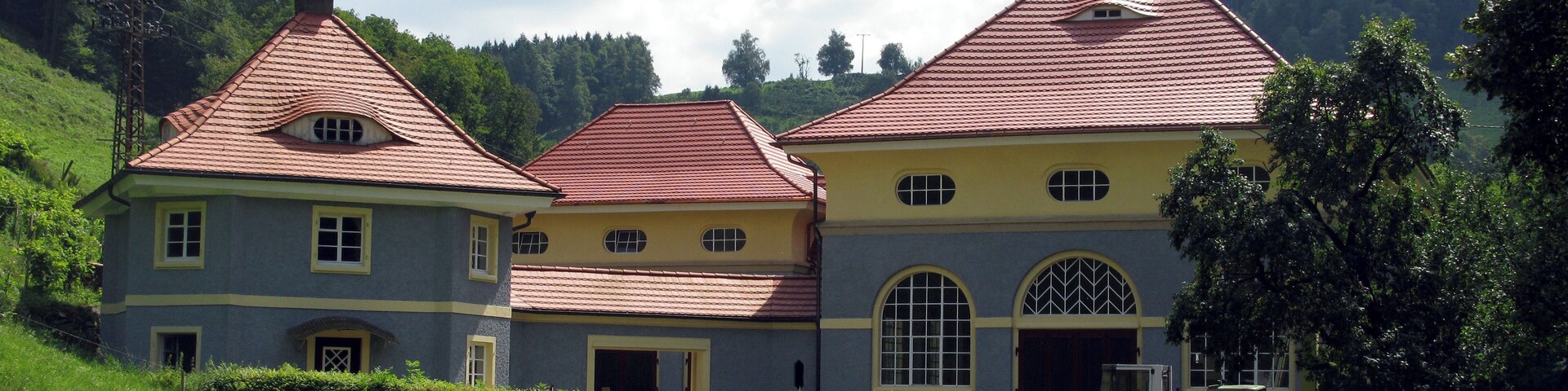 Power station at the Zweribach in the valley of Simonswald