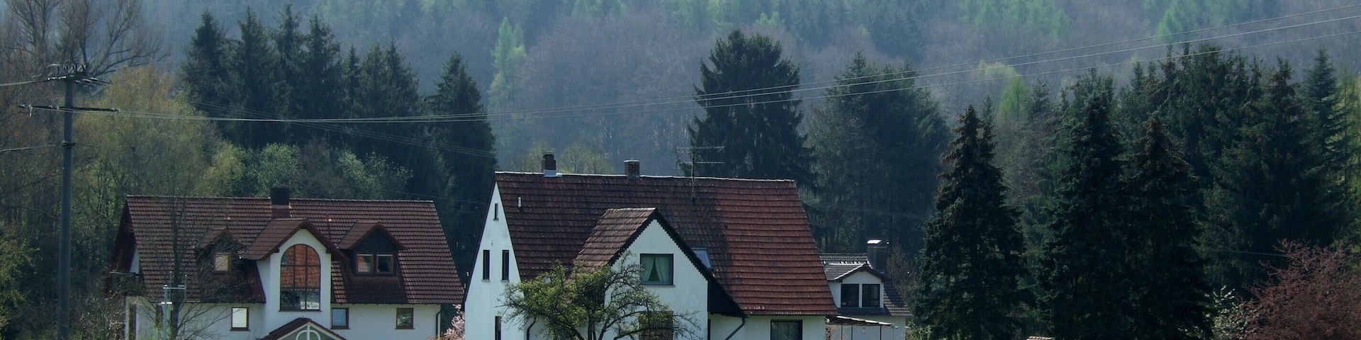 Der Weiler Flederichsmühle zwischen Blankenbach und Königshofen