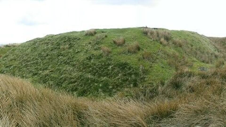 Penlle'r Castell settlement, Betws Mountain. A Medieval settlement surrounded by ditch and bank. This protected site is just 2 minutes walk from the roadside, yet no one passing would even know it existed.