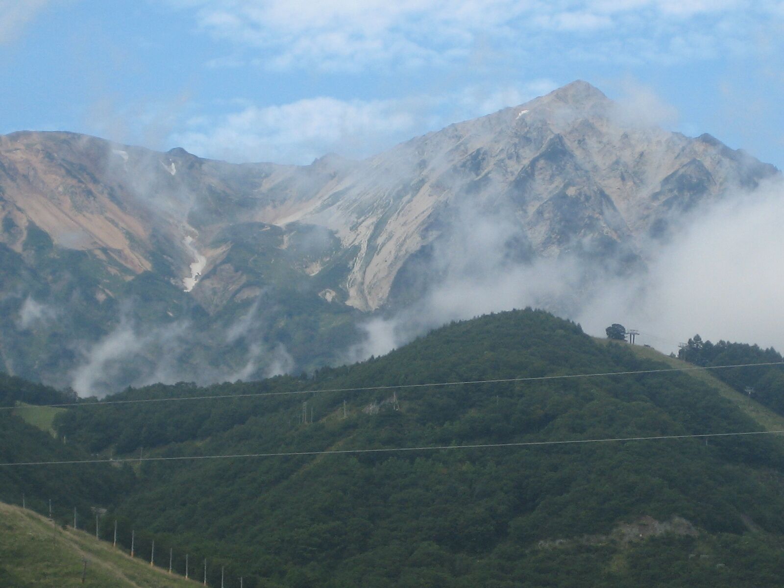 白馬温泉からの眺め