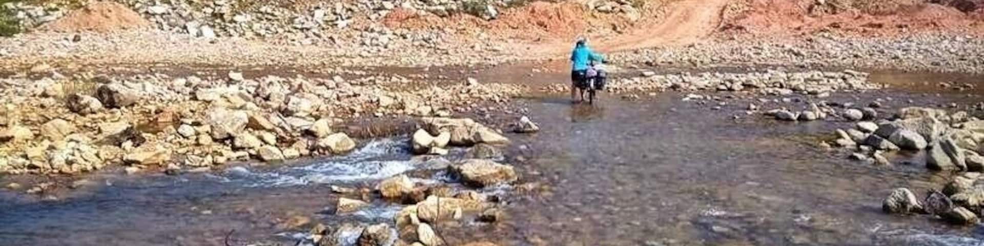 Nothing can stop us completing our journey to Yalikoy. While we were expecting to find an actual road to cross the river there was none so I had to take out my shoes and pass through the cold stream trying to keep my balance on the rocks that I stepped bare feet. Result, yes we did reach Yalikoy. Awesome bike trip and awesome to be on 2wheels. #LifeAtExpedia