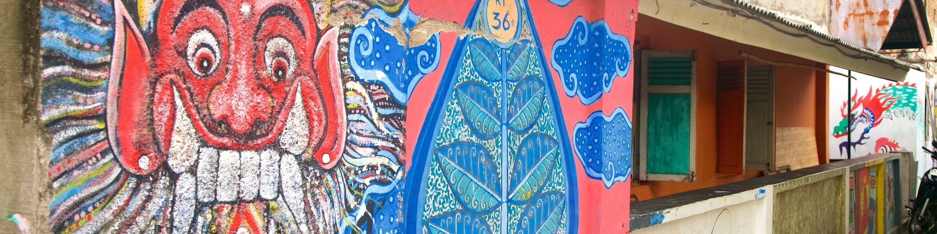 Yogyakarta mostrando arte ao ar livre