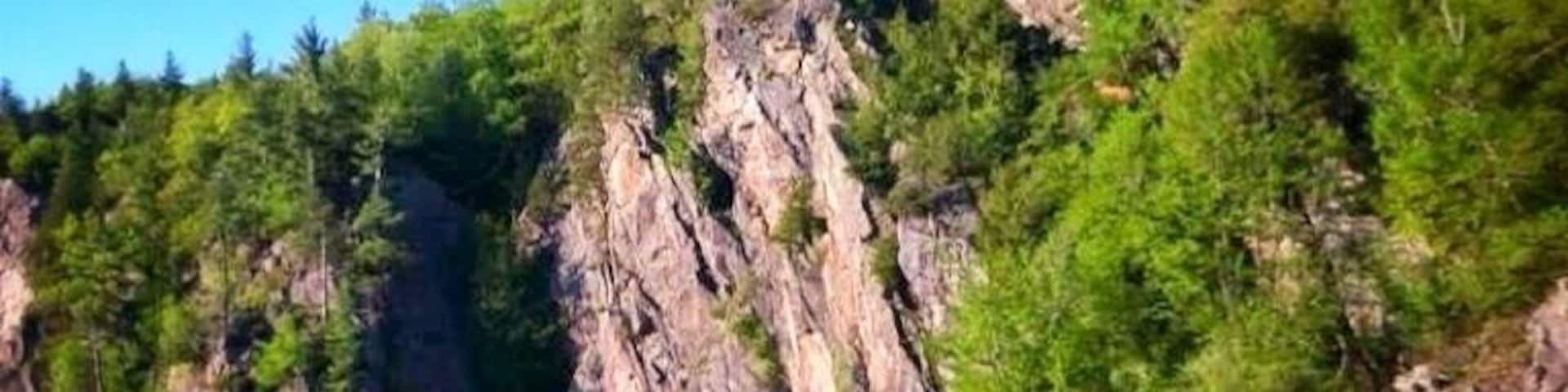 Off the trail at Bon Echo Provincial Park