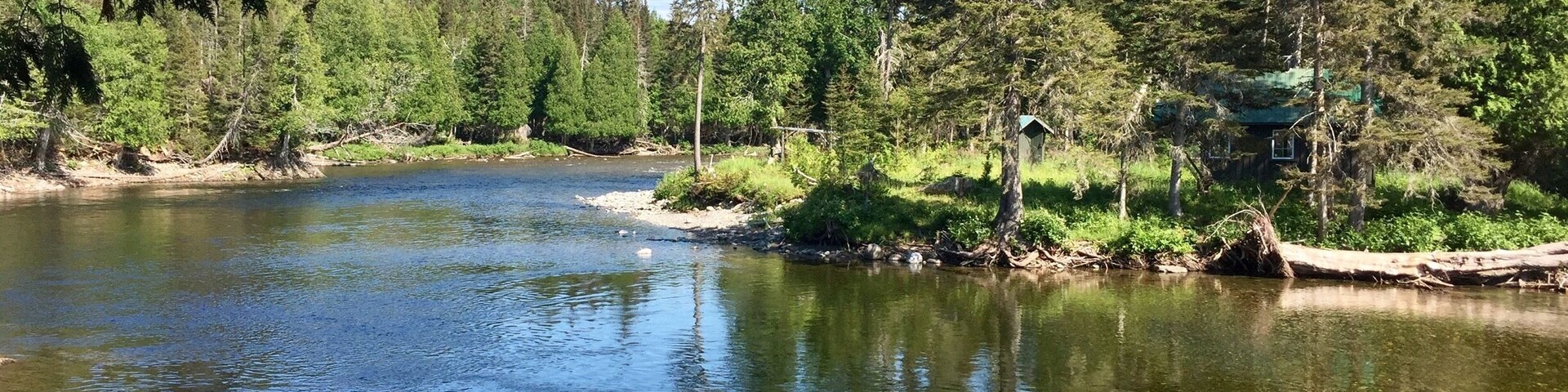 The Saint Anne River. The National Park was created in 1937 in part to preserve this river and its salmon.