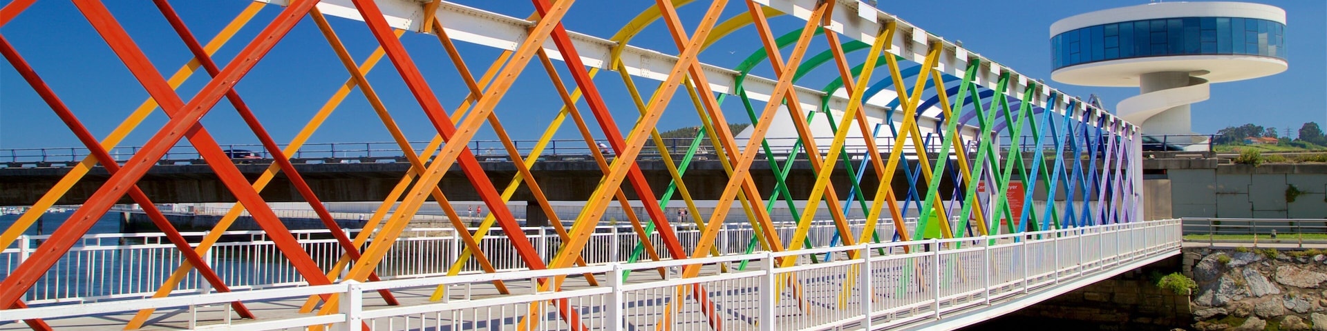 Aviles featuring a river or creek and a bridge