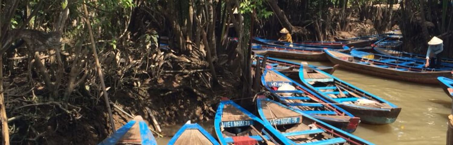 Canoe down part of Mekong Delta