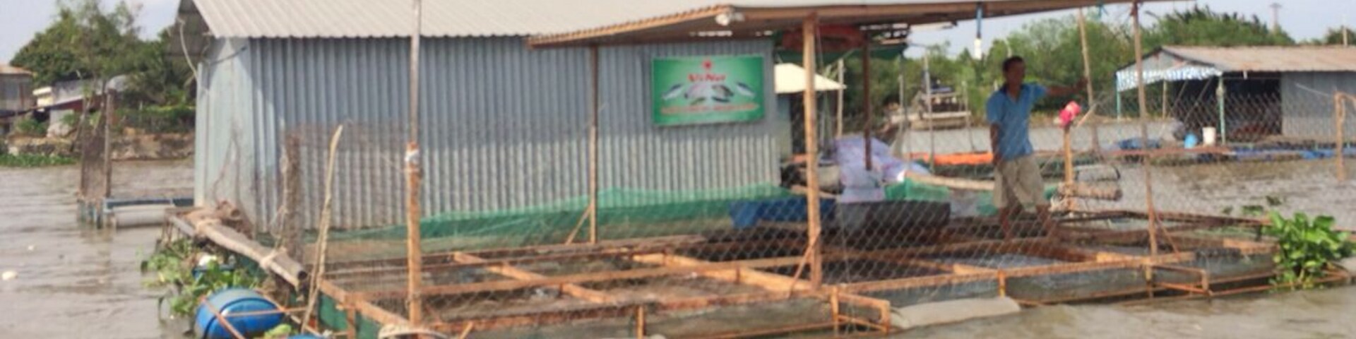 Floating homes for fish farmers