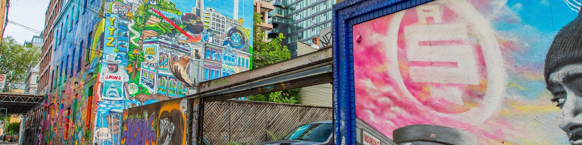 Graffiti Alley showing outdoor art