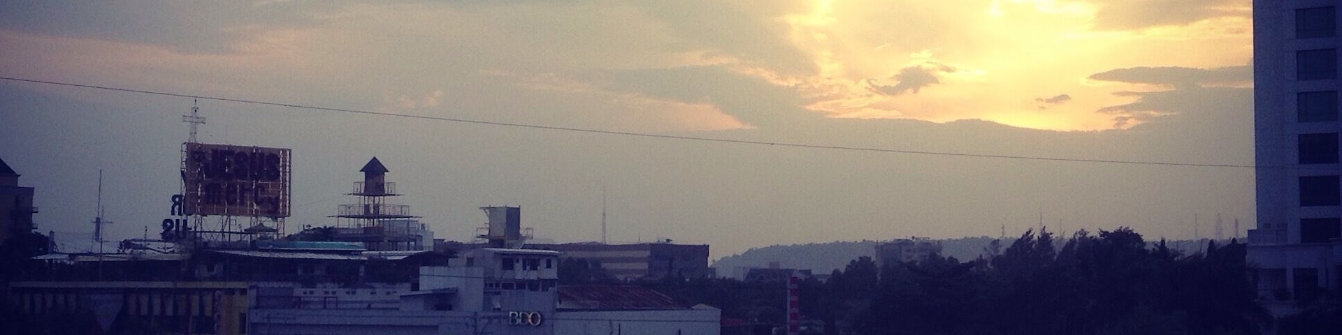 Beautiful sunset from the 4th flr building in school 👌