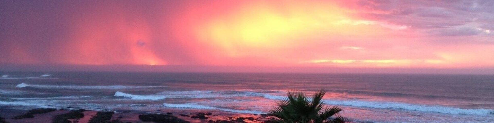 Sunrise in the rain 5 am in Morgan bay - early bird catches the worm