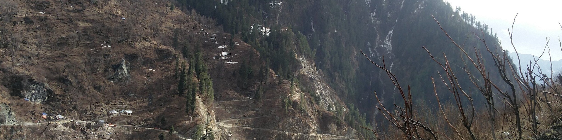 Treking against the valley