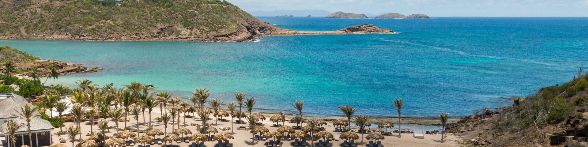 Grand Cul-de-Sac featuring tropical scenes, landscape views and a beach