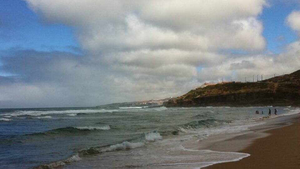 Beach along the St. Julian ericeira one of the best surfing beaches