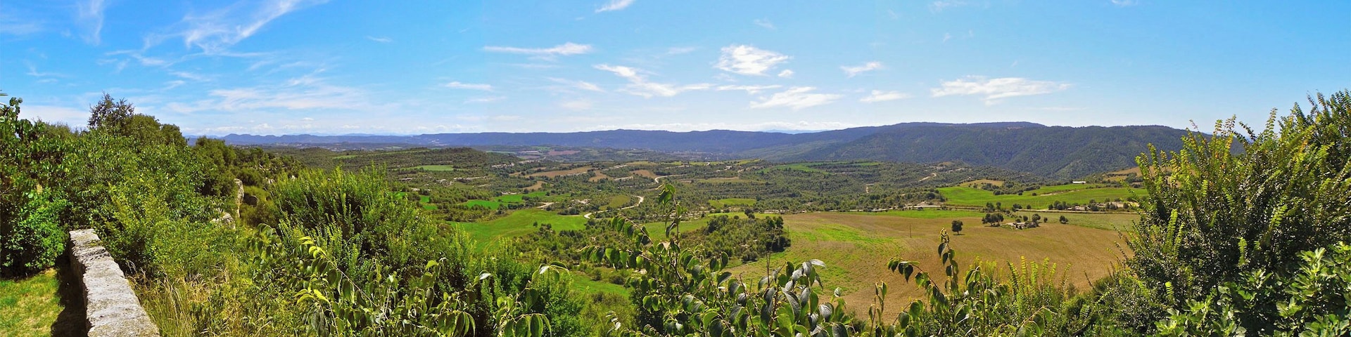 Santa Maria de la Guàrdia, panorama a llevant