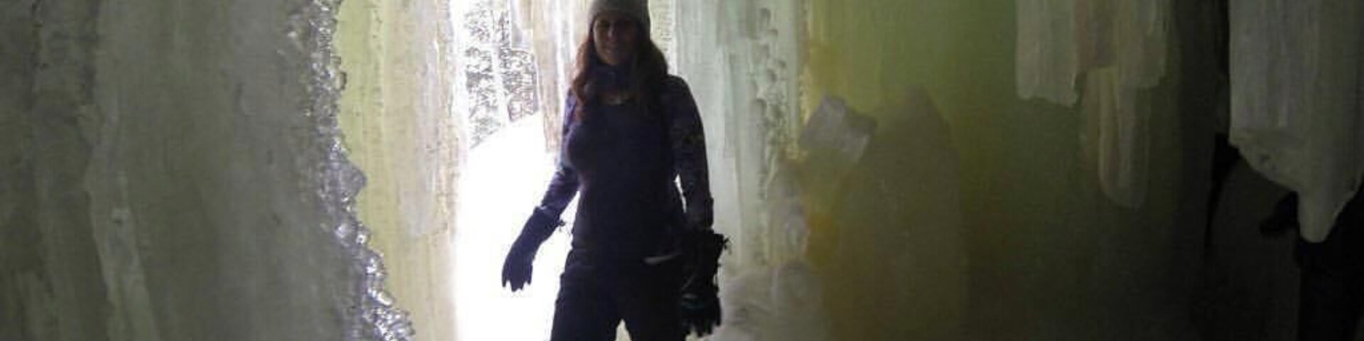 Exploring inside the Eben Ice Caves. (Don't forget your @Yaktrax! ;-) #LIfesAnAdventure #Upnorth