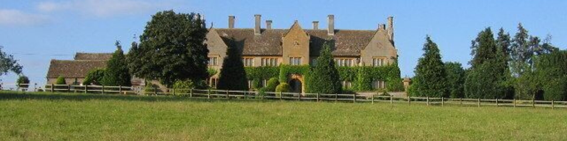 Austy Manor. Now used for as commercial premises. Seen from the Birmingham - Stratford upon Avon road.