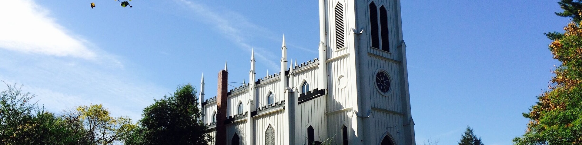 Saw this architectural gem on the way to get our marriage license today. 1874 Carpenter Gothic frame. #blue