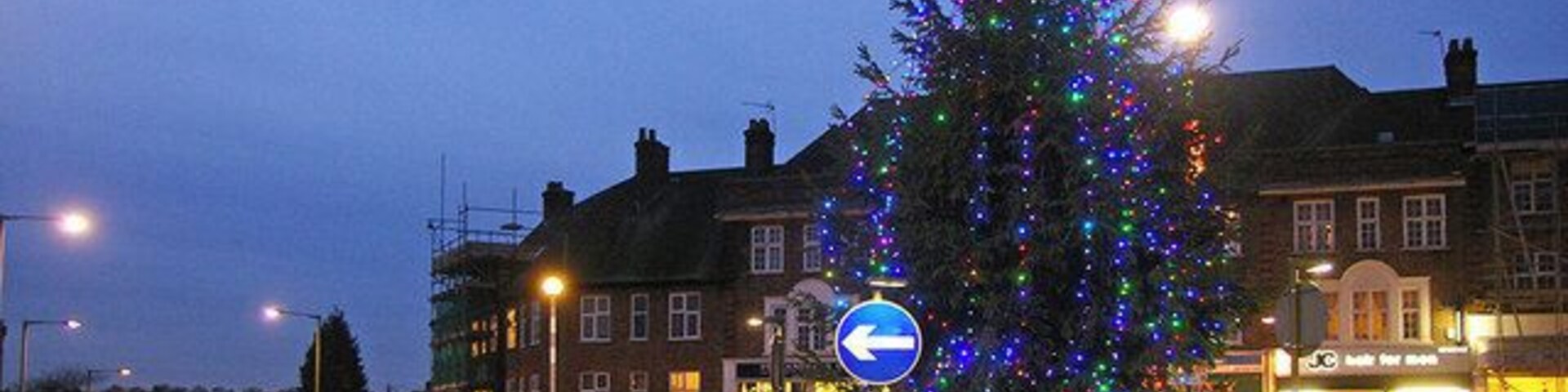 Christmas tree at Hampden Square