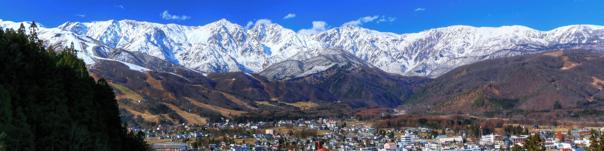 旧白馬ハイランドスキー場からの風景