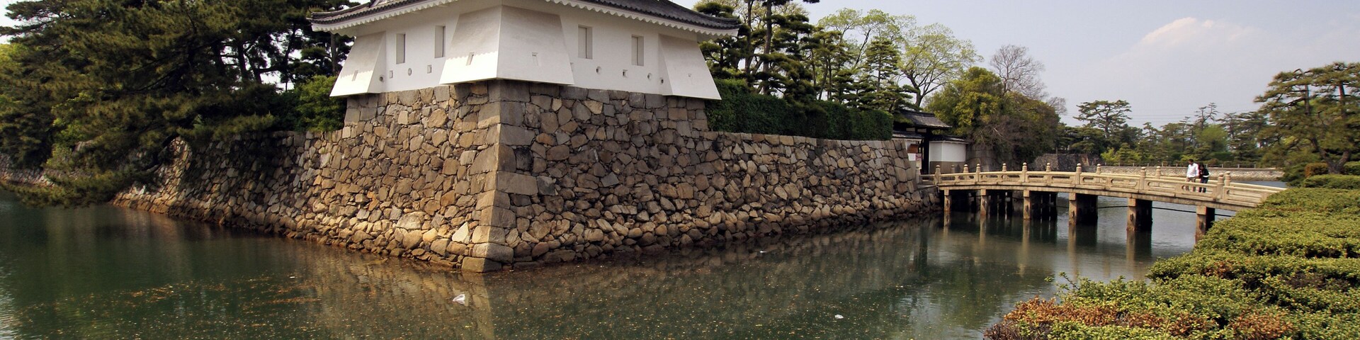 Takamatsu Castle (Tamamo park) in Takamatsu, Kagawa prefecture, Japan