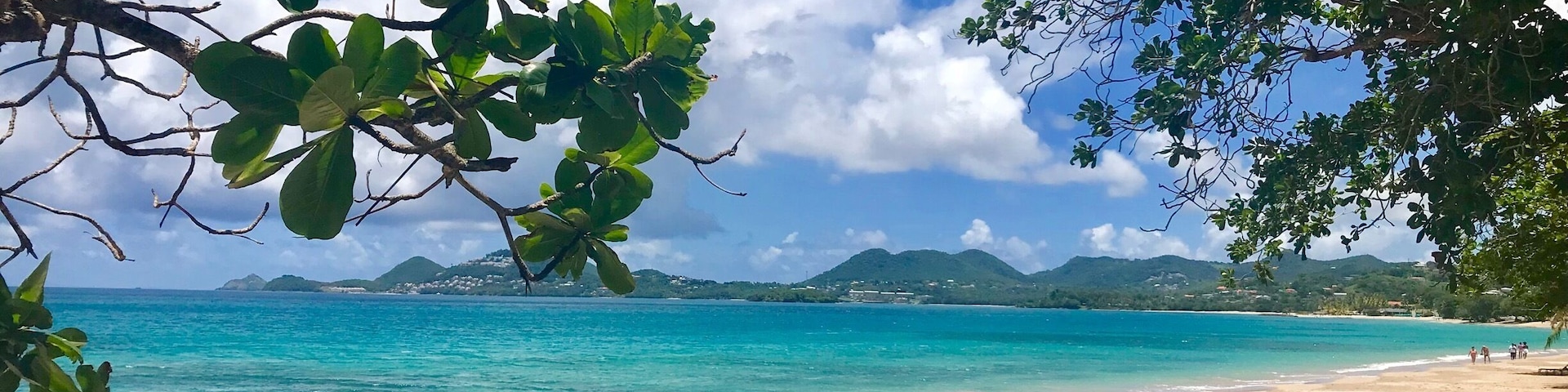 Beautiful Vigie beach in St Lucia ❤️