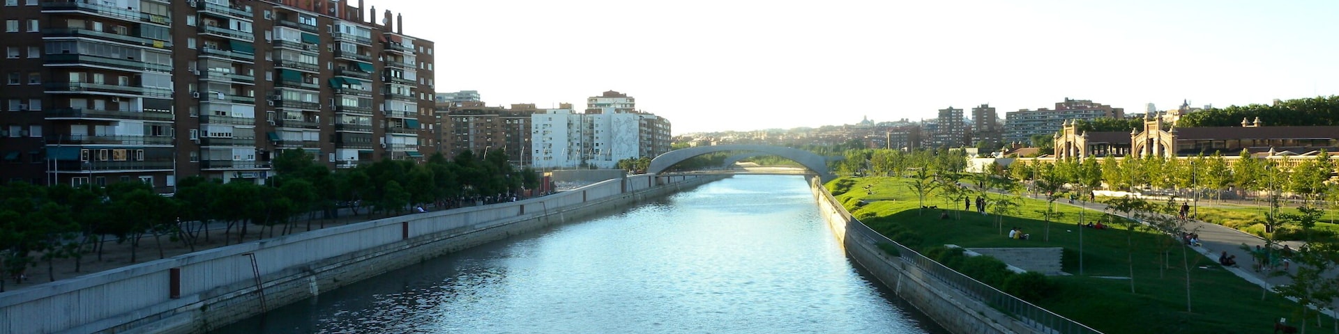 Manzanares river in Madrid.