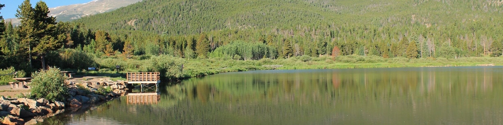 Longs Peak from Lily Lake